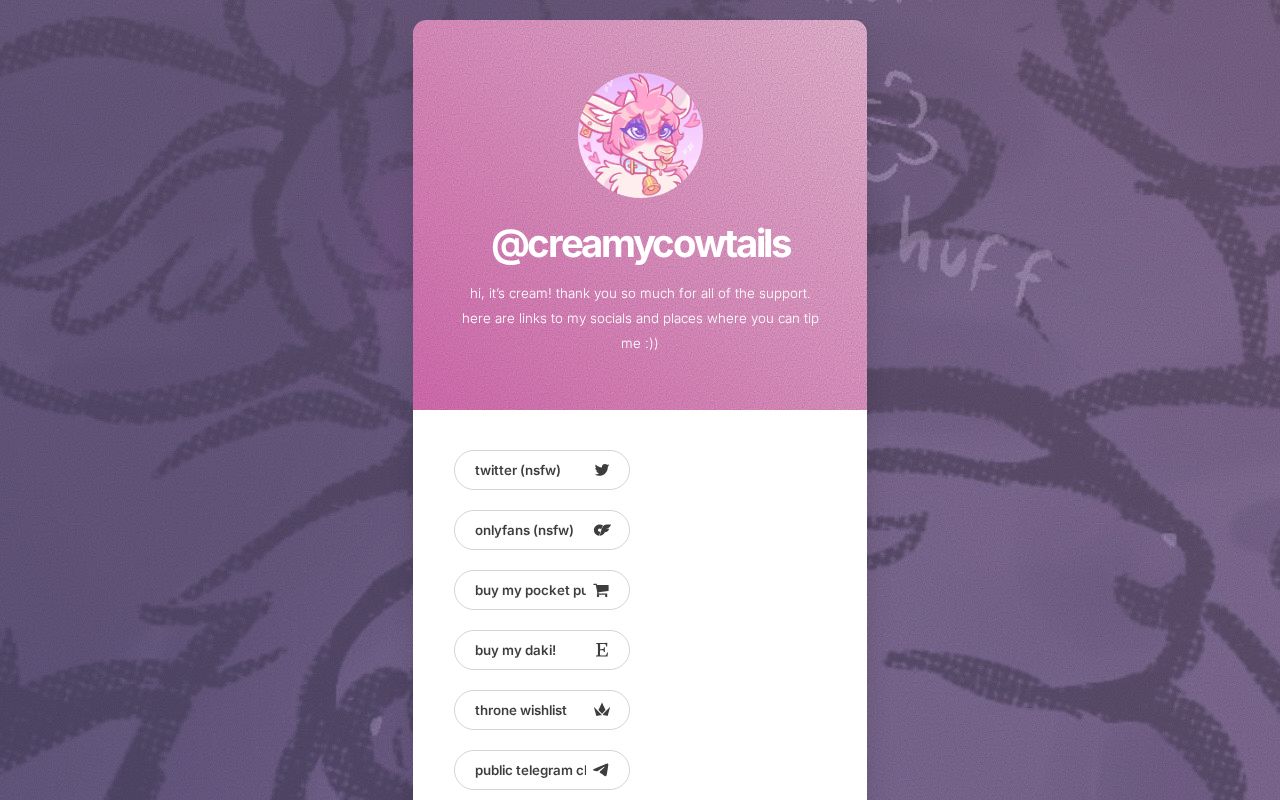 @creamycowtails carrd